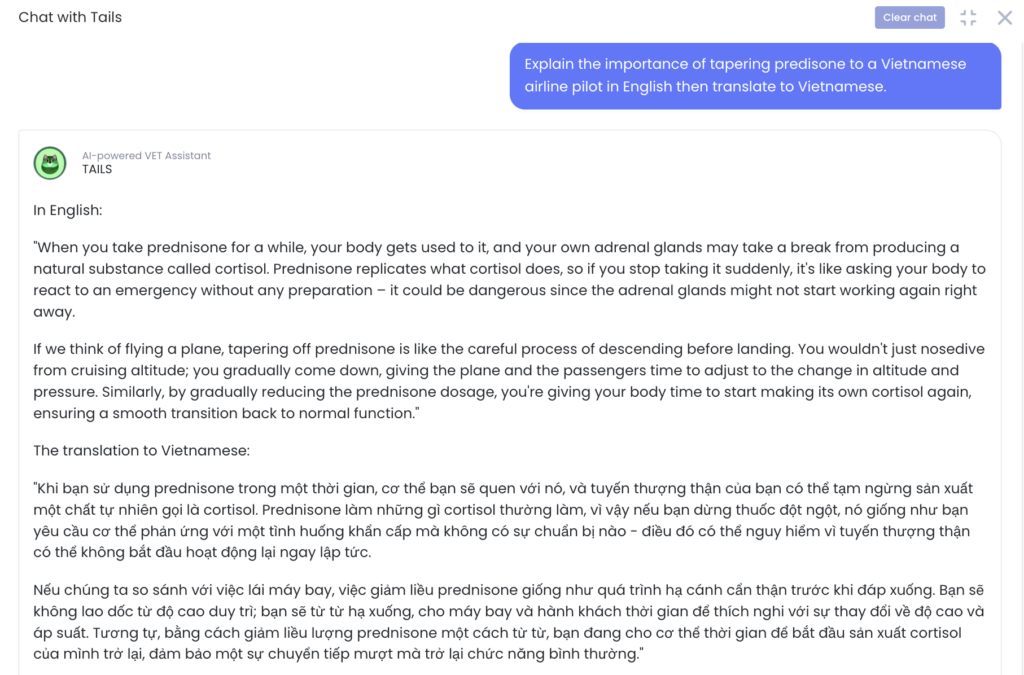 AI in Veterinary Care - Translating Across Cultural Barriers